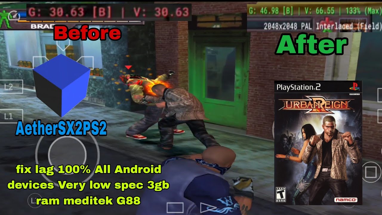 urban reign (PS2) game settings aethersx2 emulator android 60fps ...