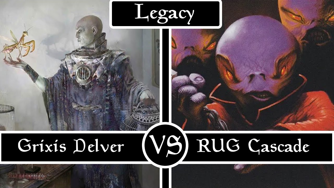 RUG Cascade vs Grixis Delver. Legacy MTG - YouTube
