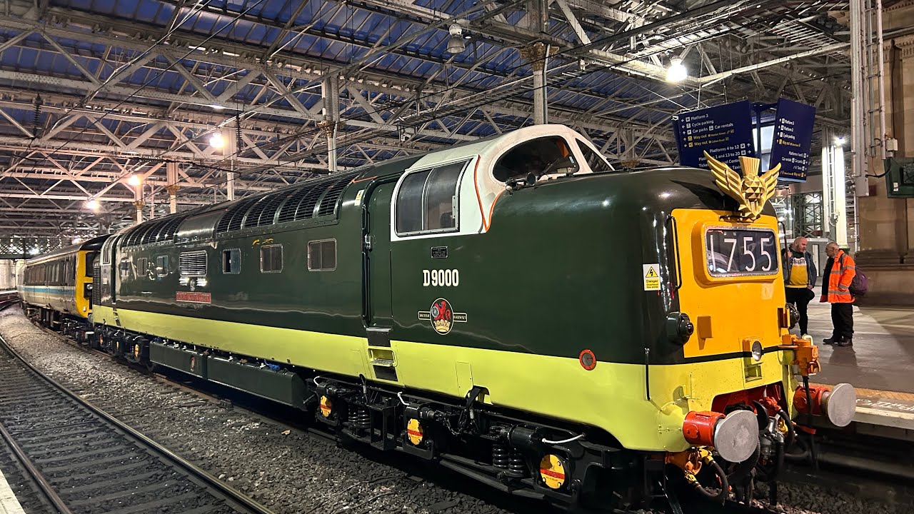 Class 55 deltic royal Scots grey @ Edinburgh Waverley 21/4/23. - YouTube