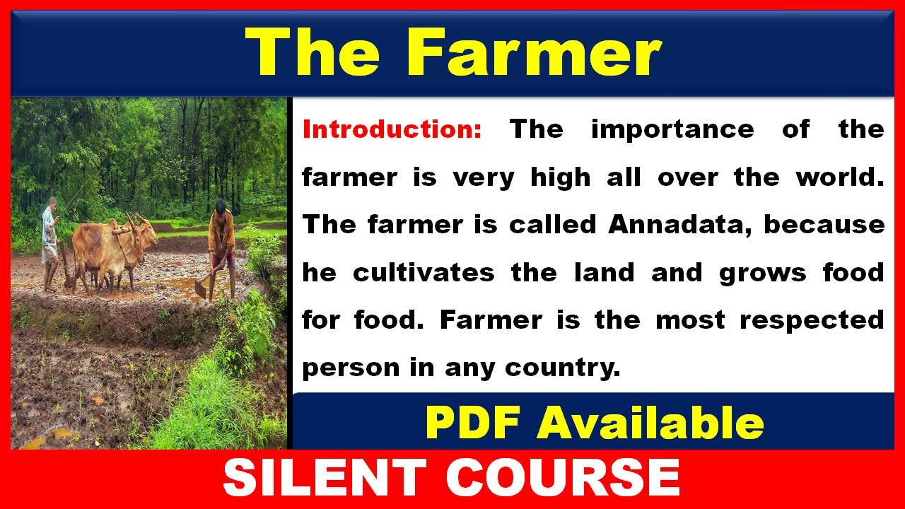 Essay on Farmer In English | The Farmer Essay | Farmer Essay In English ...
