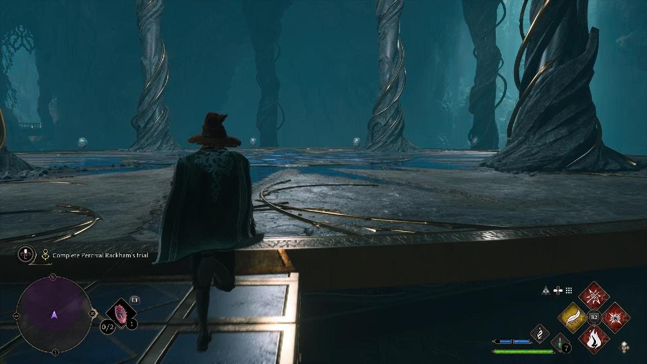 Hogwarts Legacy Percival Rackham Pensieve guardian boss fight how to ...