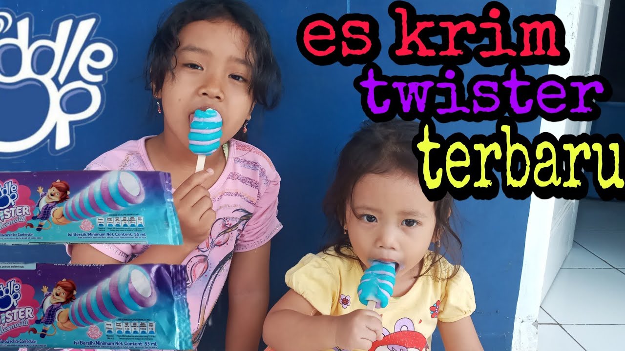 Sea dan Ega Makan Es Krim Paddle Pop Mermaid | Es Susu Rasa Blueberry ...