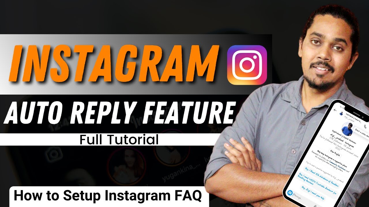 Instagram Auto Reply feature | How to setup Instagram FAQ feature - YouTube
