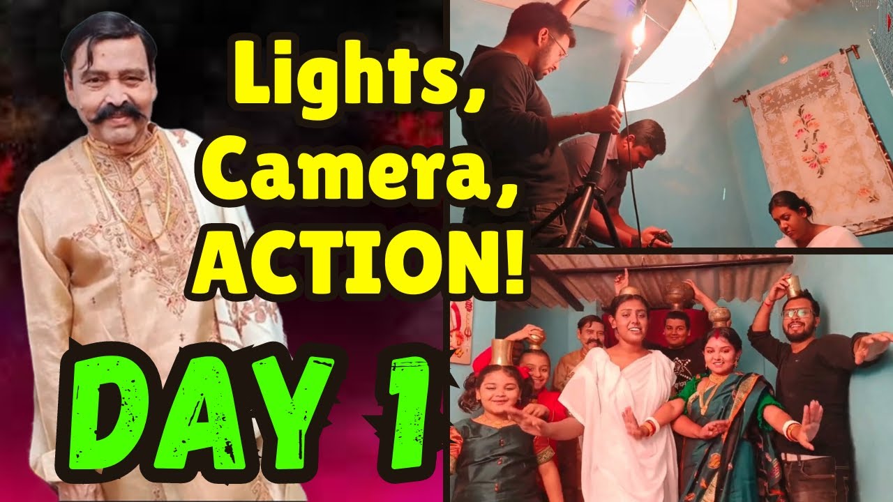 Lights, Camera, ACTION! 🎥 Our First Day of Filming Begins! ️ - YouTube