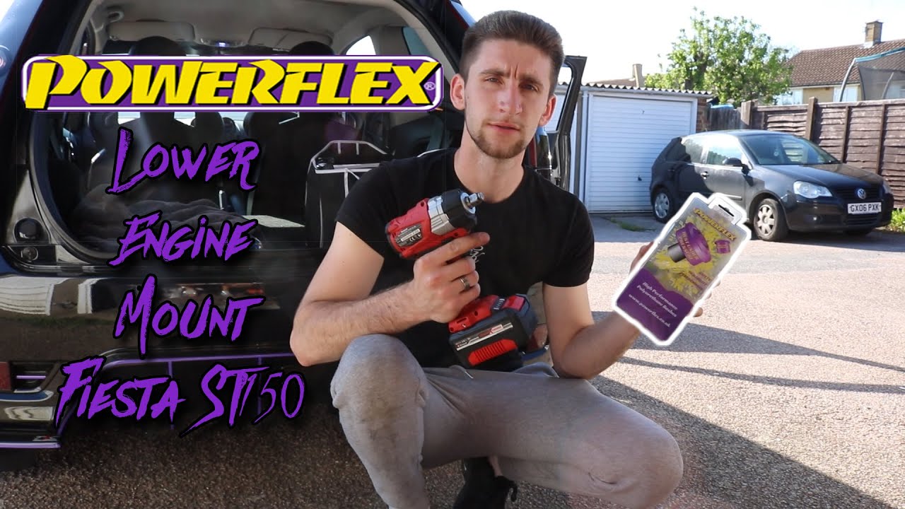 Powerflex Lower Engine Mount Install (Fiesta ST150) - YouTube