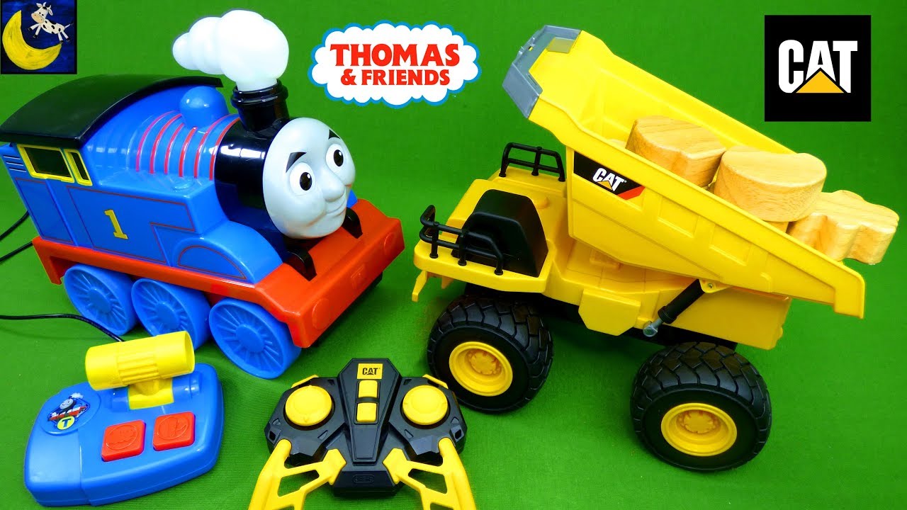 Thomas & Friends Stop & Go RC and Caterpillar Construction Dump Truck ...