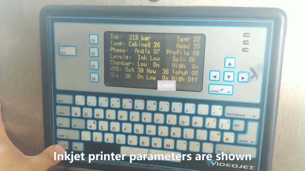 Let's take a look at the normal printing of the Videojet second-hand ...