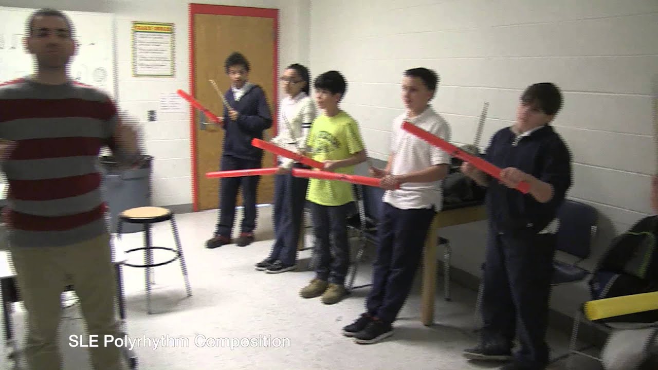 Polyrhythym Composition - SLE Middle School, Lawrence MA - YouTube