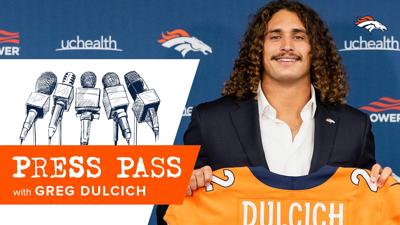 'Very excited to have him': TE Greg Dulcich's introductory press ...