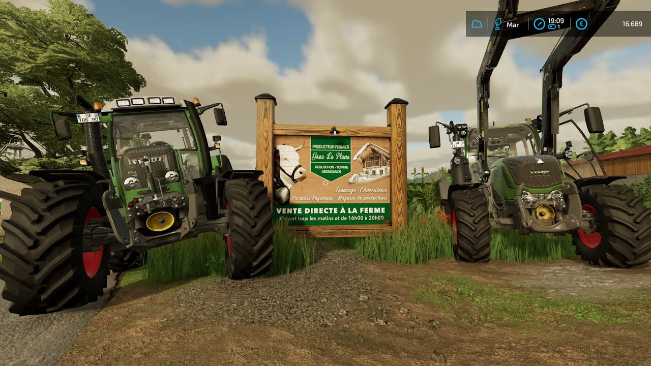 GAEC le PLANE episode 12 GROSSE STOCK de foin FS22 - YouTube