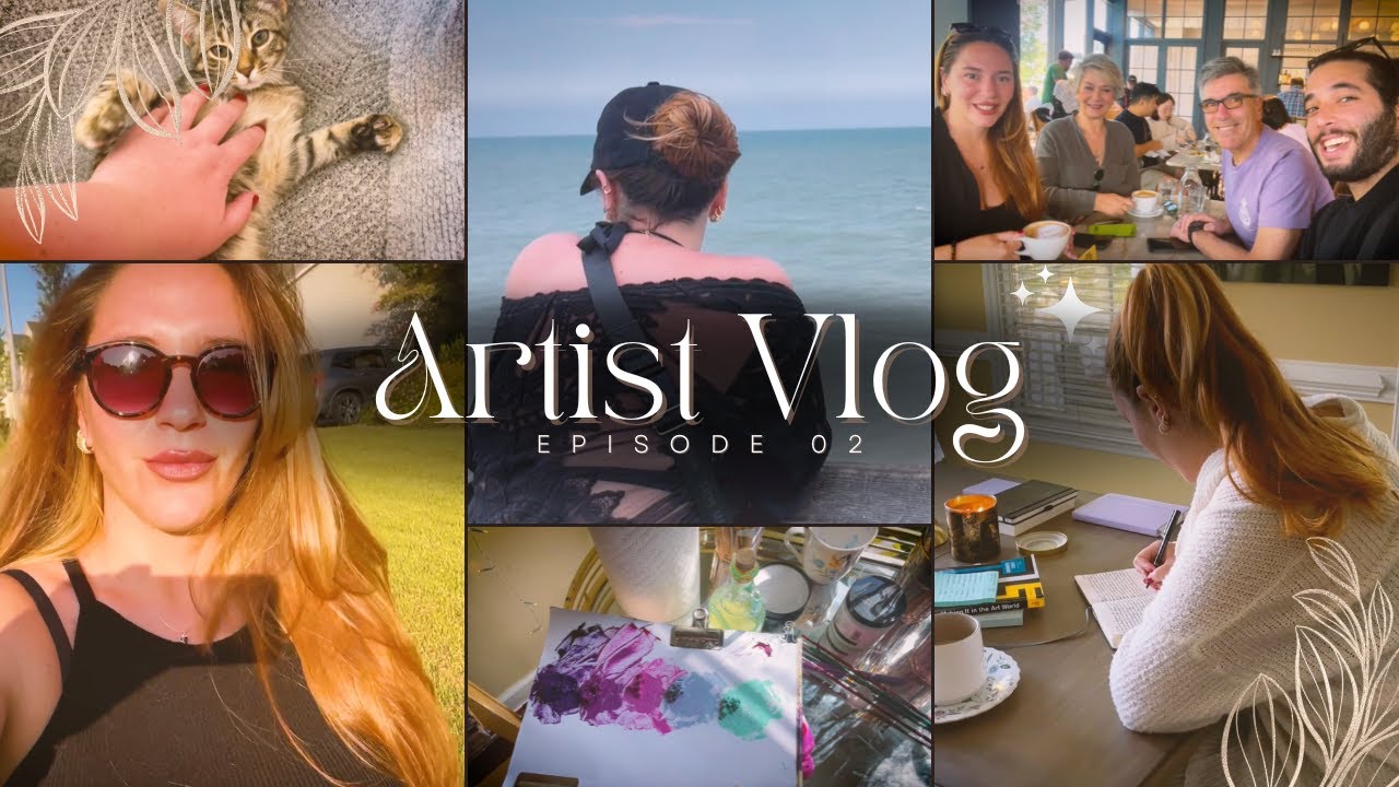 Why abstract art is more successful 💜 Art Vlog, touristing Raleigh ...