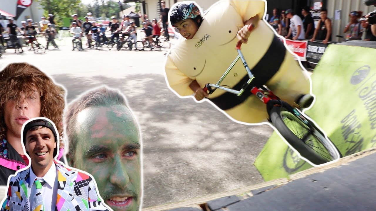 SUMO RIDES BMX ON THE CURVED WALL! - YouTube
