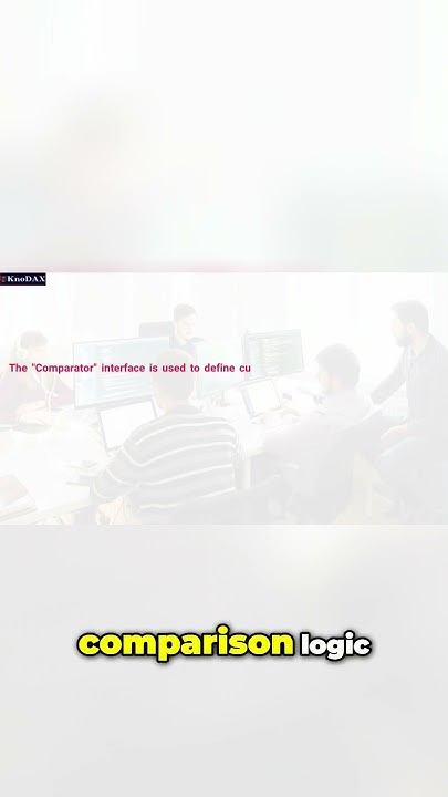 Java: Master Comparator & Comparable Interfaces - YouTube