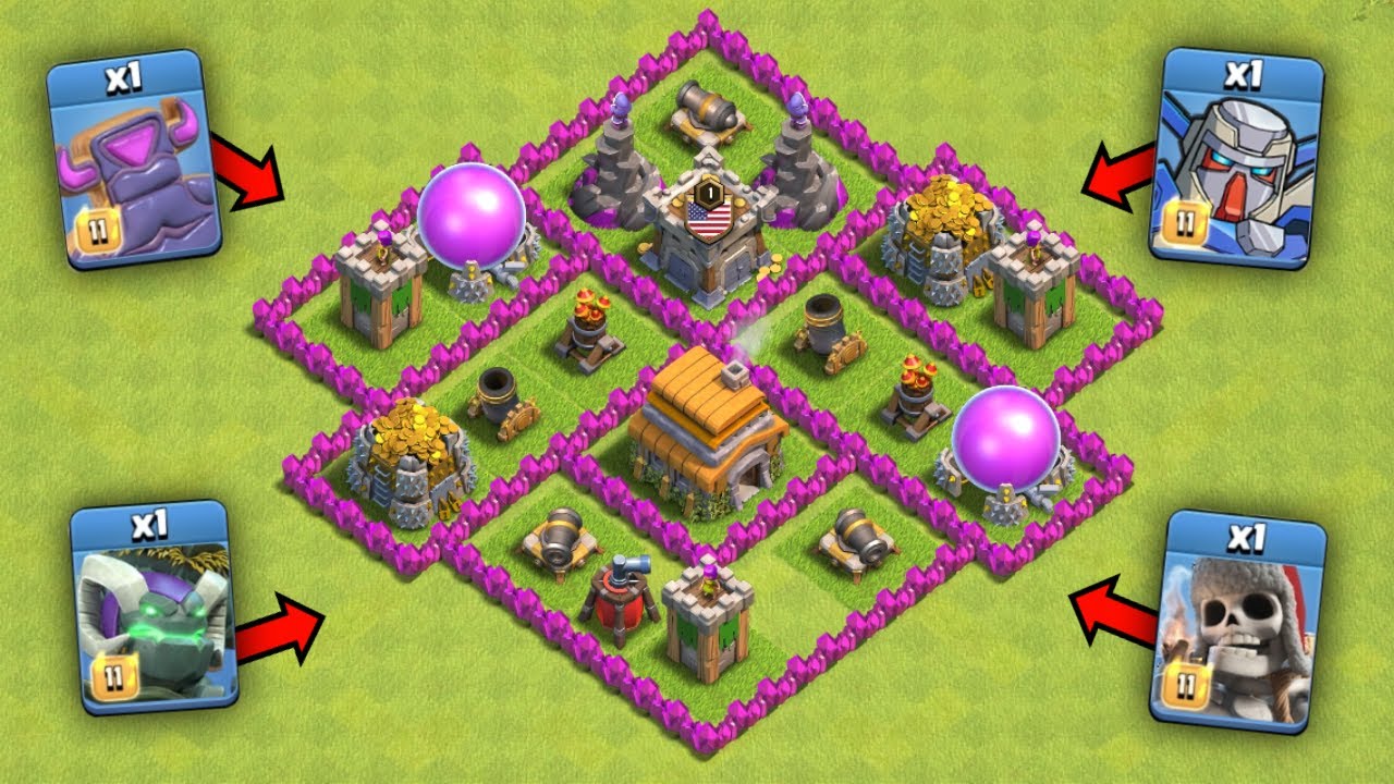 EVENT TROOPS VS MAX TH6! In Clash of Clans - YouTube