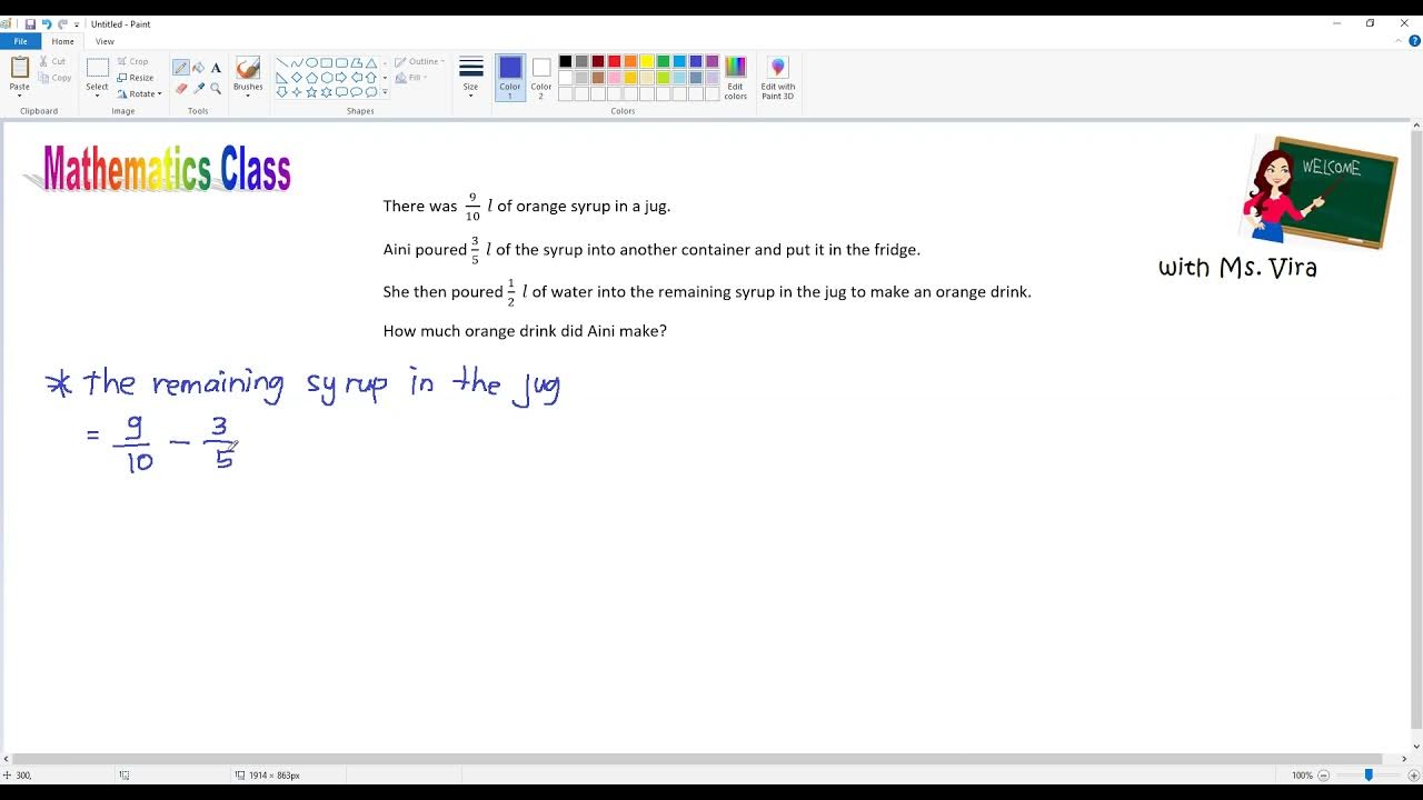 Word Problem Fractions Grade 4 YouTube word-problem-fractions-grade-4-youtube