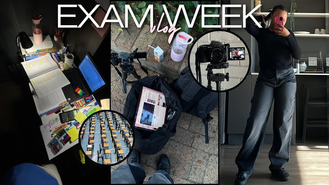 exam study vlog motivational & productive exam tips, exam week & end of ...