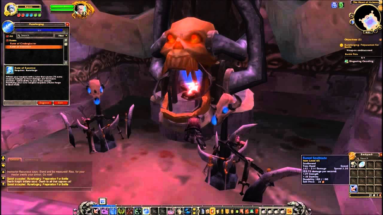 Runeforging: Preparation For Battle Quest - World of Warcraft - YouTube