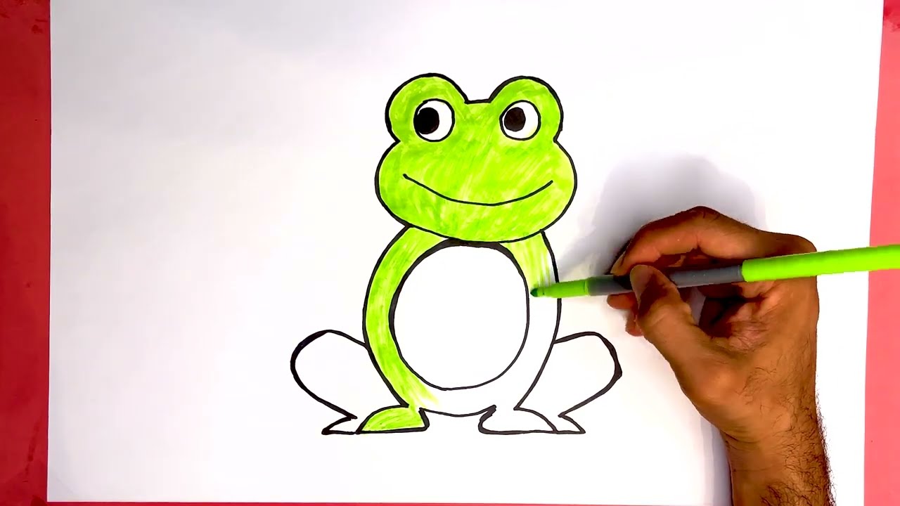 Dibujando La Ranita Rene #drawing - YouTube