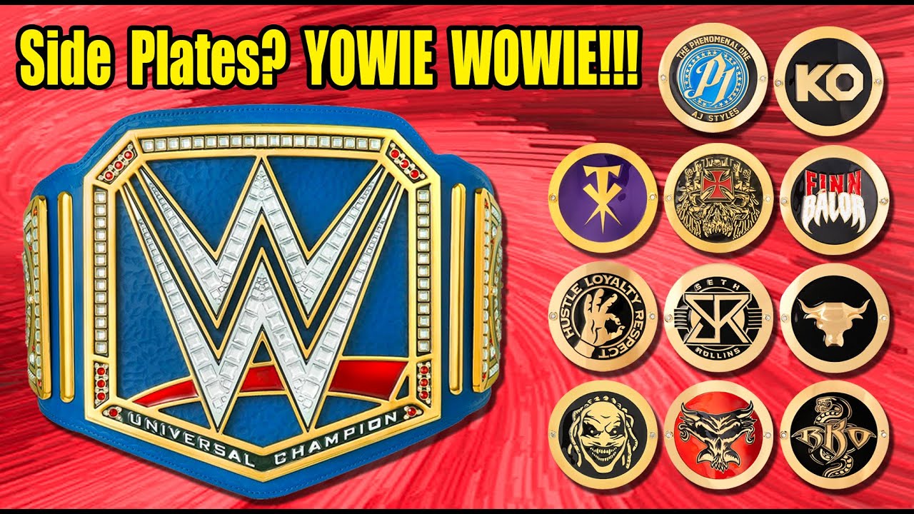 The Blue Universal with all of my WWE Side Plates! 🤘🏻🤘🏻 - YouTube