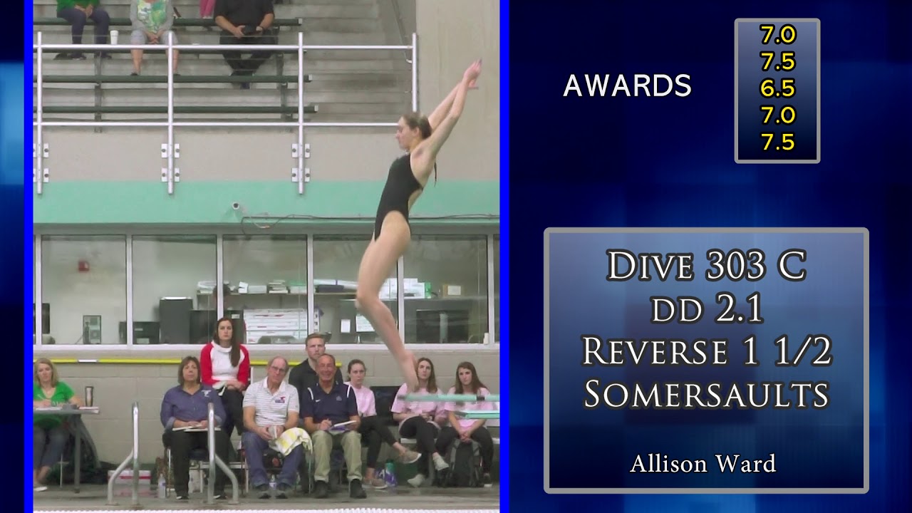 Allison Ward - 2019 Distric 5 - 6A Diving Championships - YouTube