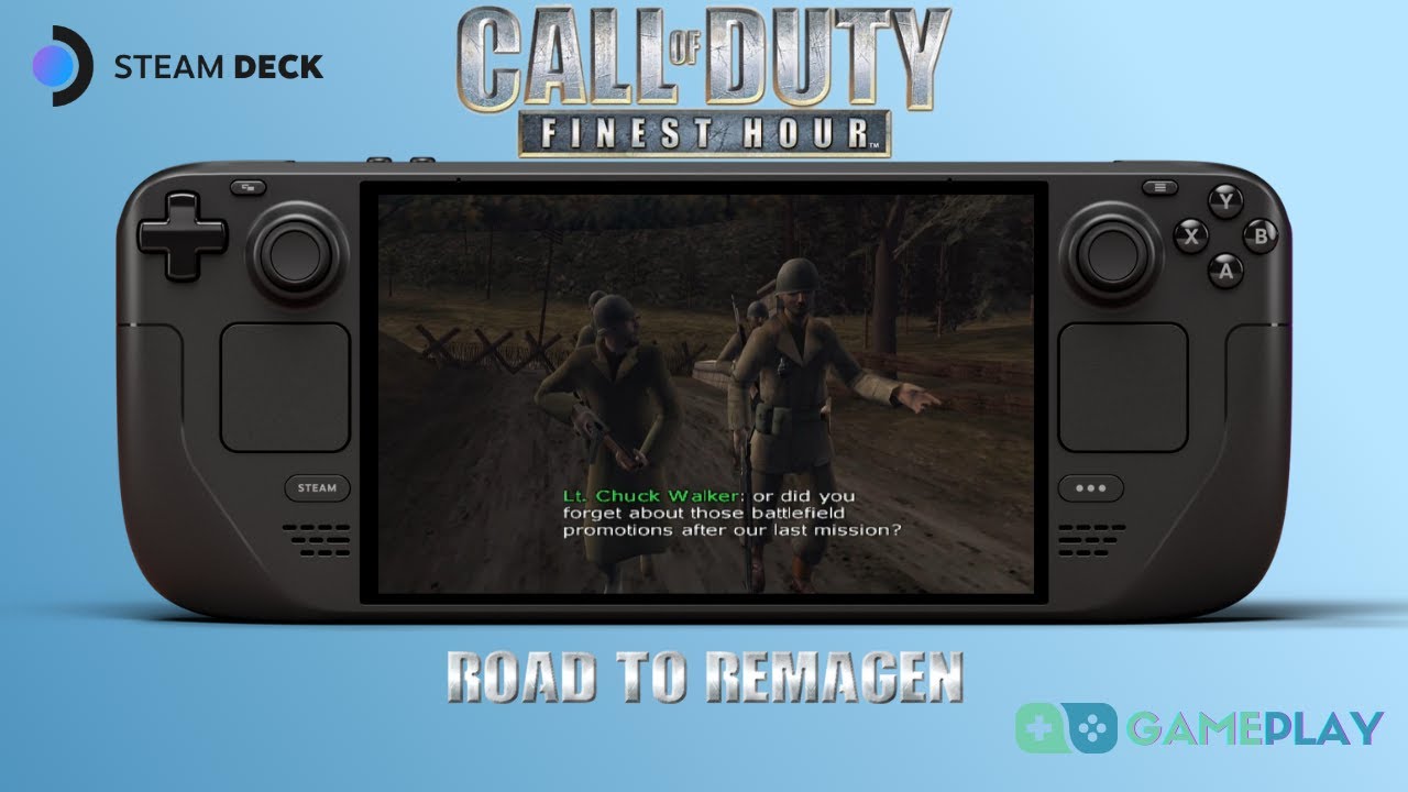 Call of Duty Finest Hour Road to Remagen Steam Deck Gameplay ...