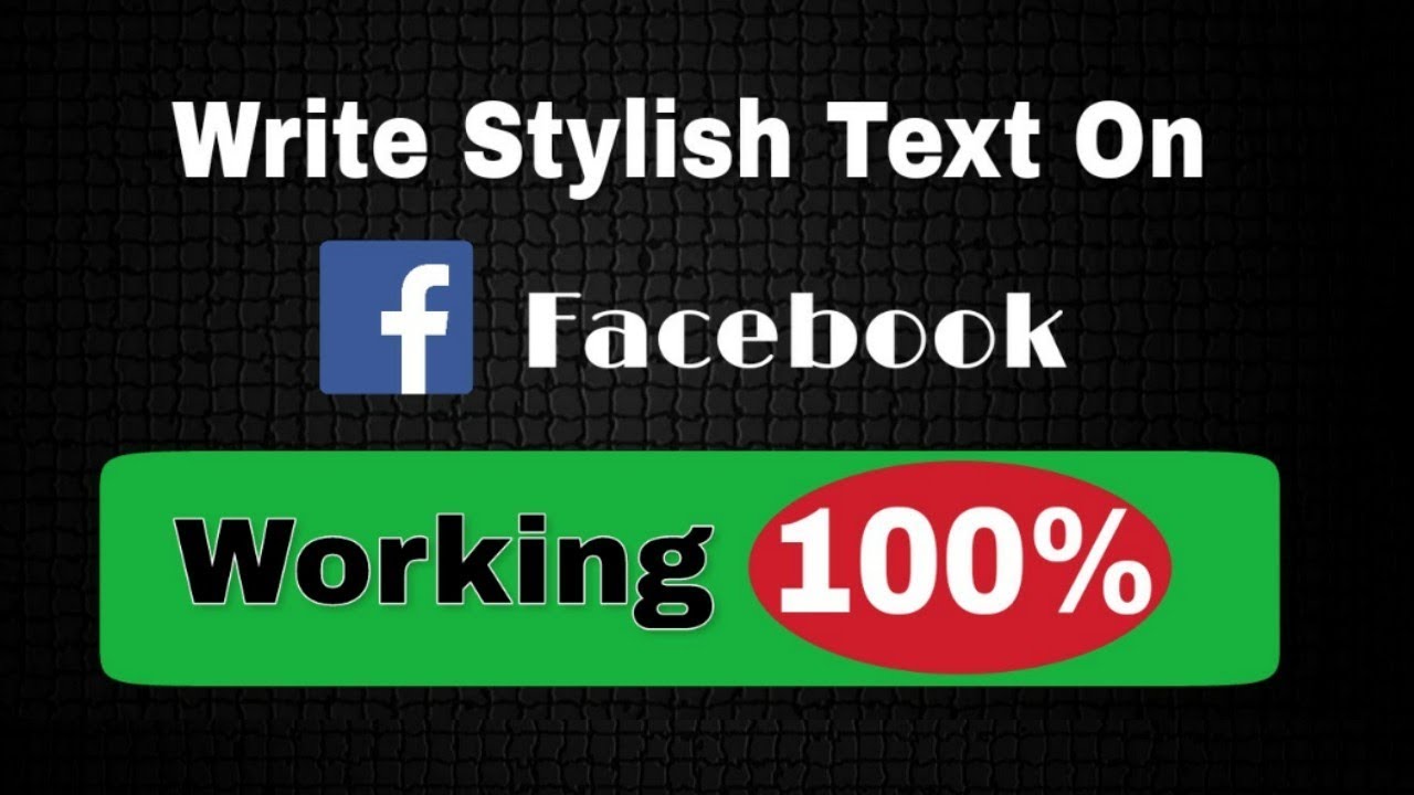 How to write stylish text on facebook by 009 TECHNICAL STUDIO - YouTube