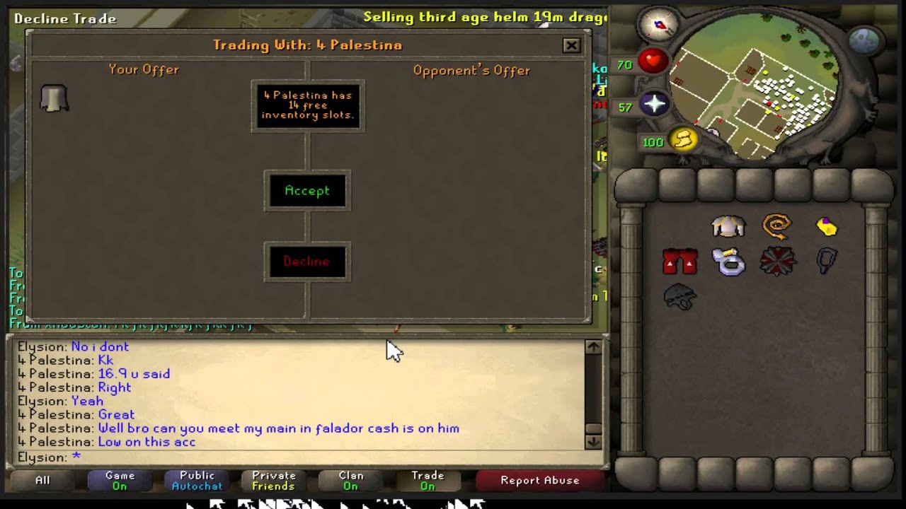 OSRS "Location Scamming 9/28/14" - YouTube