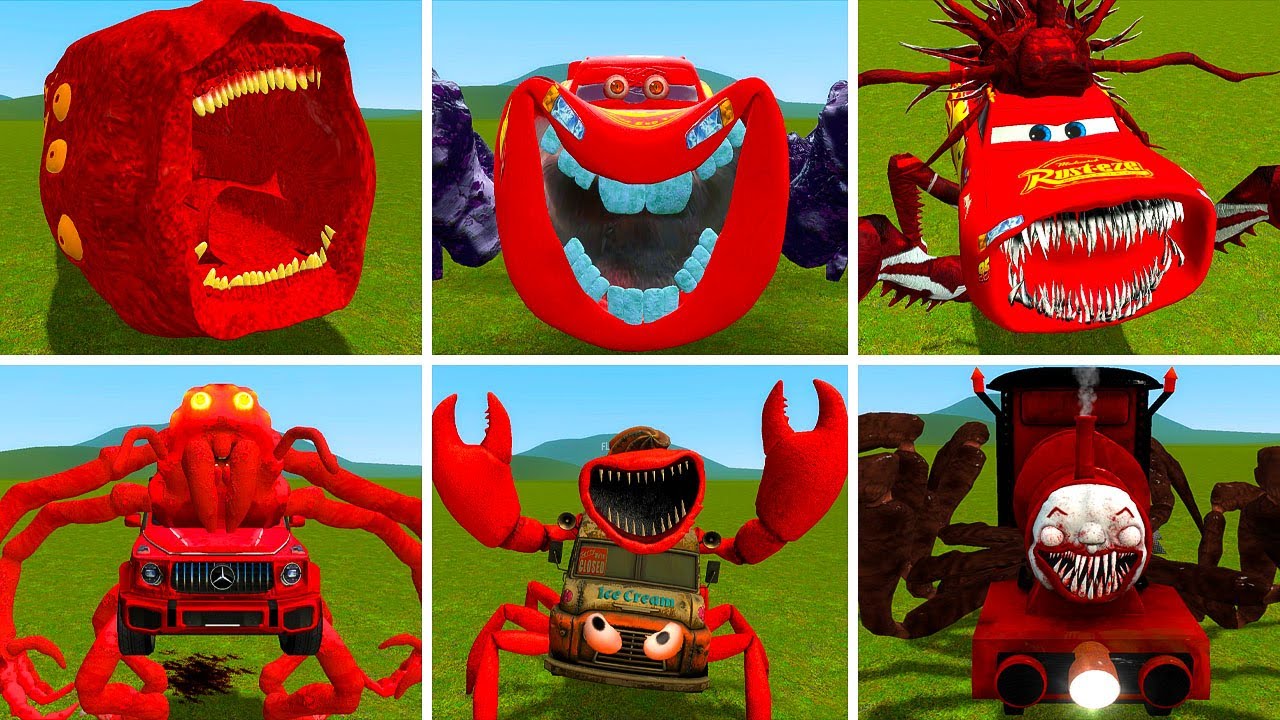 CAR EATER MONSTER: ICE CREAM EATER CRAB, CHOO CHOO CHARLES, TRAIN EATER ...