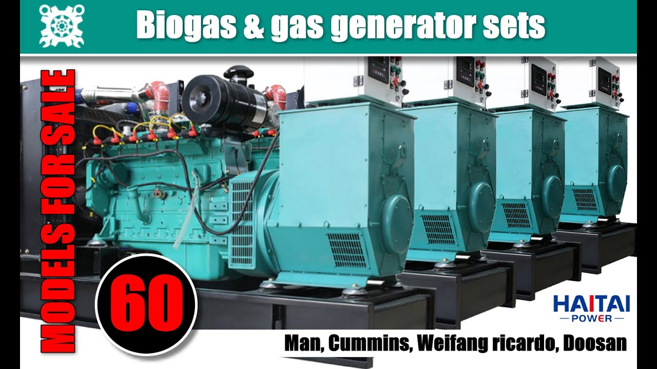 Biogas and Gas Methane/ Propane Gas Generator Sets - YouTube