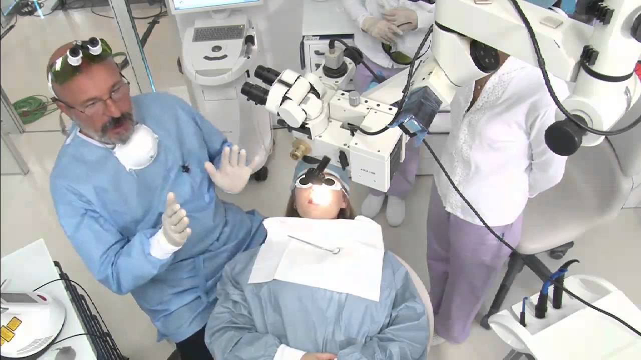 Laser live surgery: Sirona Laser Days 2015 - YouTube