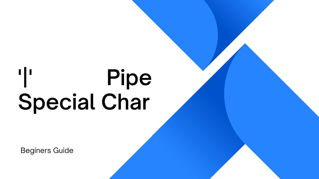 Special Char "|" Pipe - YouTube