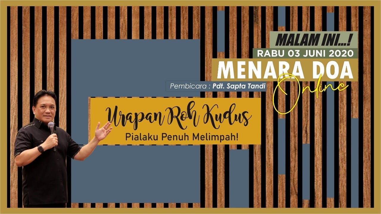 Menara Doa Online Rabu 3 Juni 2020 (GBI Musi Palem Indah) - YouTube