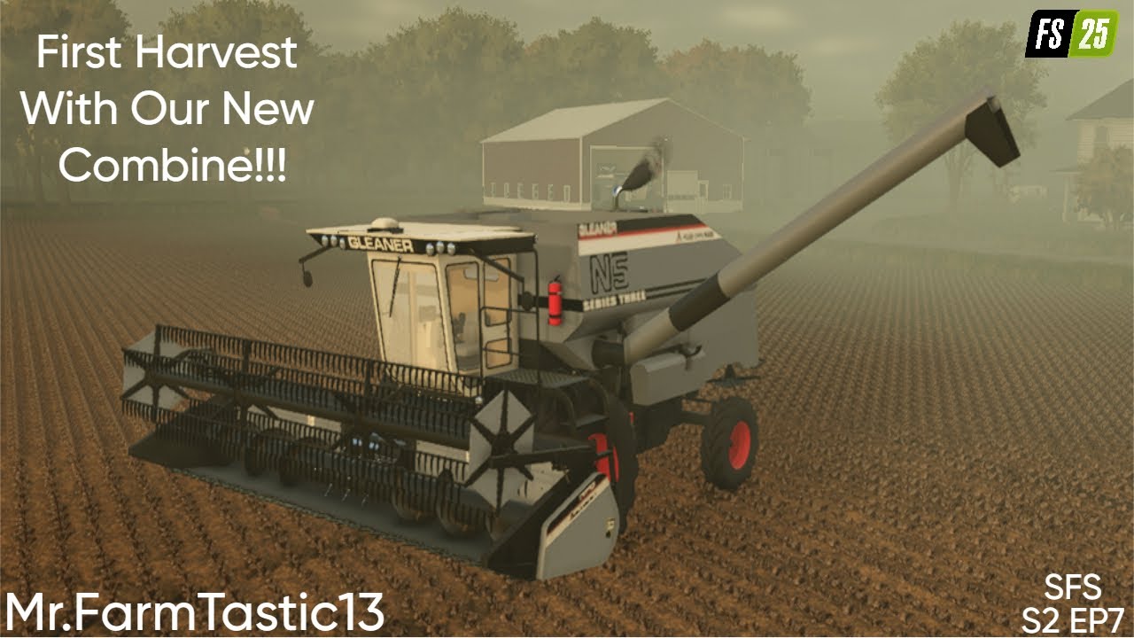 First Harvest With Our New Combine! - YouTube