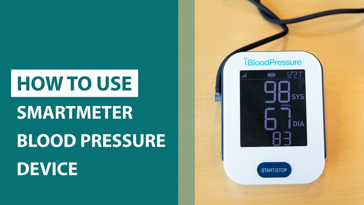 How to use SmartMeter Blood Pressure Device - YouTube