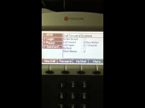Managing SIP call forwarding on Polycom SIP phones - YouTube
