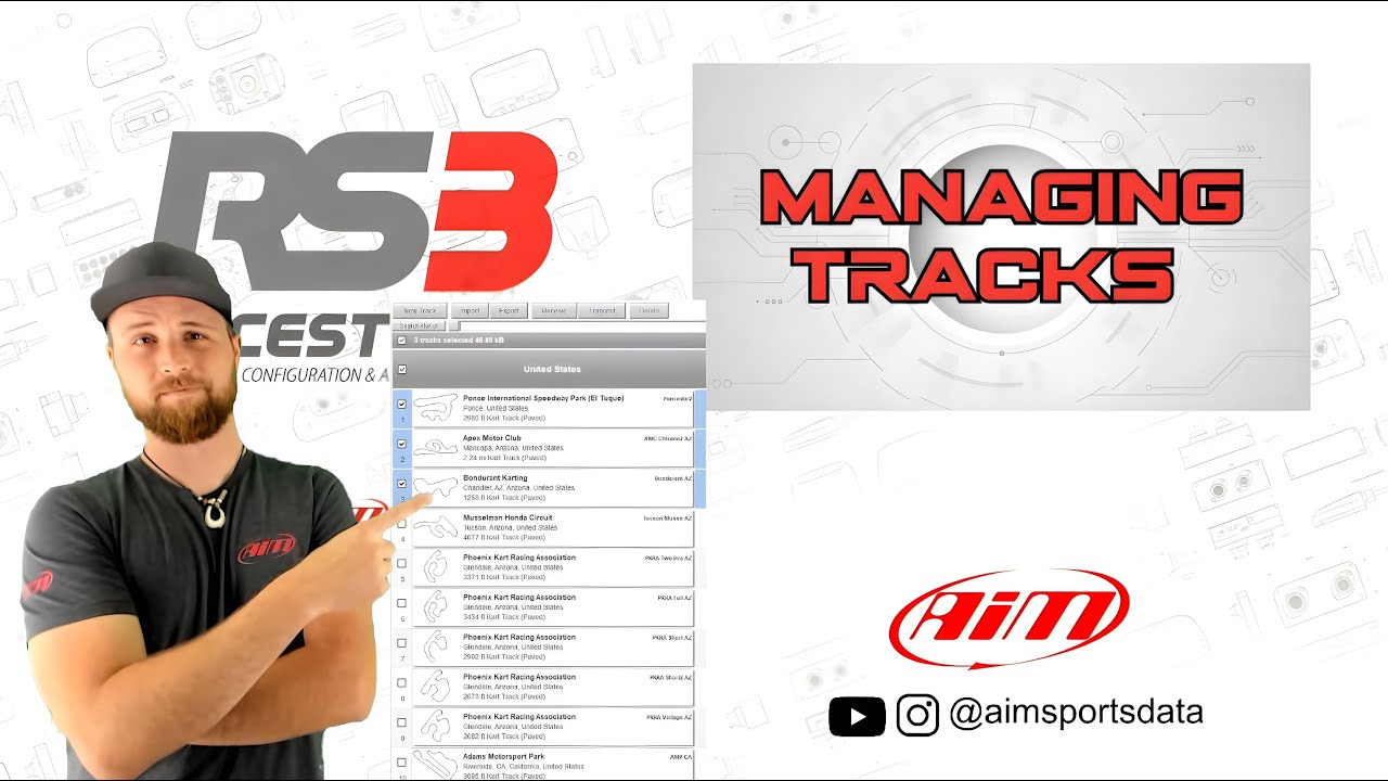Managing Tracks | AiM Tech Tips - YouTube