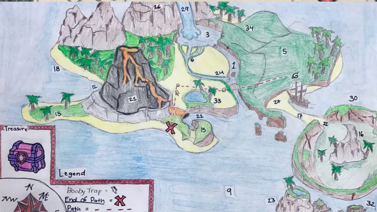 Treasure map elements examples - YouTube