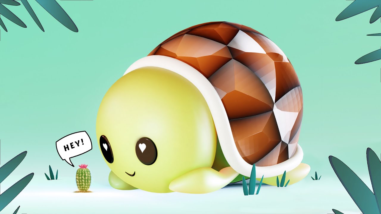 Free Mini-Course for Blender | Adorable Turtle! - YouTube