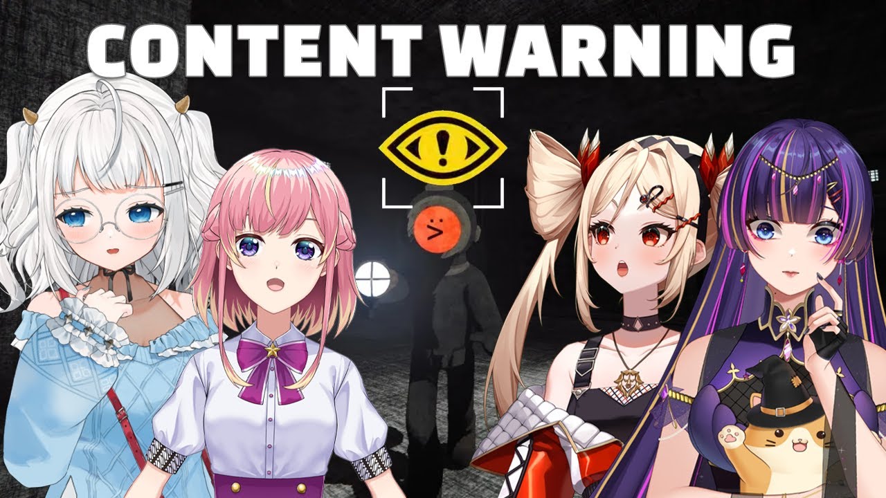 4 CEWEK CARI KONTEN HORROR 【Content Warning Game Indonesia】 - YouTube