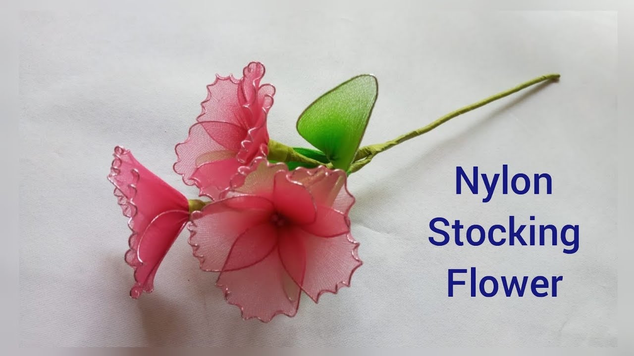 How to make Nylon Stocking Flower |Diy Craft| |Tutorial | - YouTube