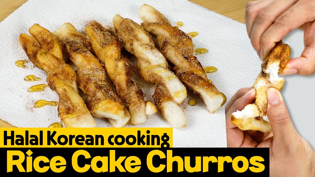 Crispy Korean Bar Rice Cake Churrosㅣ Korea street foodㅣ가래떡 츄로스 만들기 ...