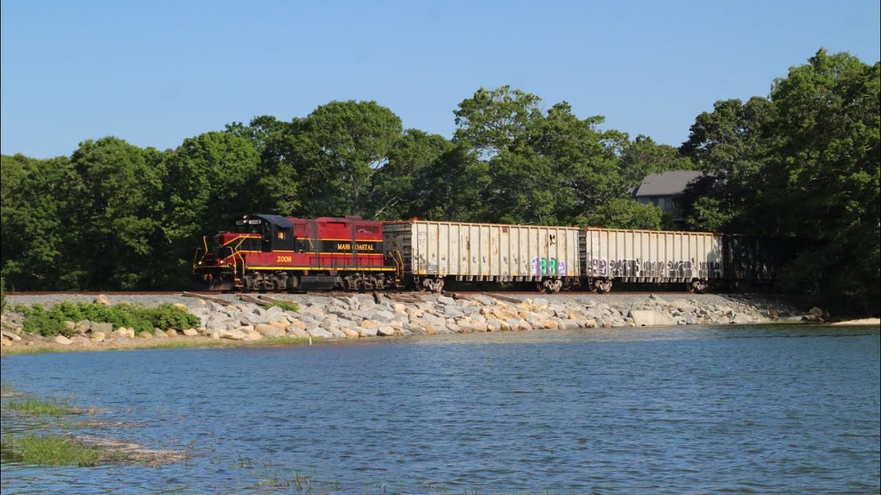 Once dormant rail line revived - Mass Coastal Falmouth Line 2022 - YouTube