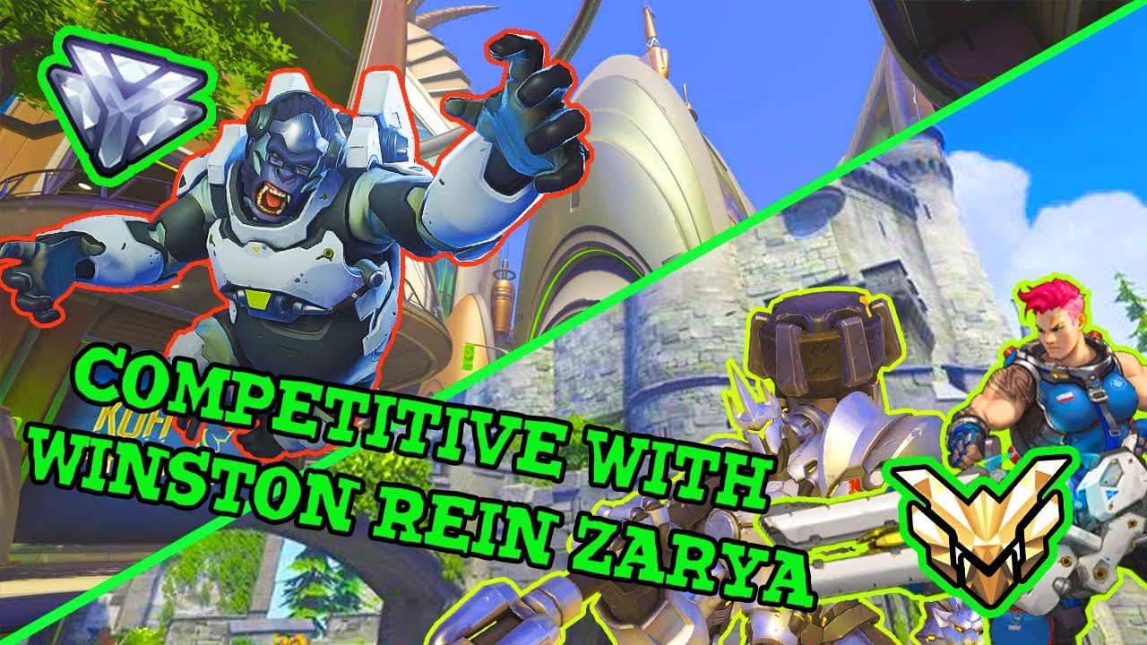 Overwatch |BG gameplay Diamond/Master competitive|with Winston,Rein ...
