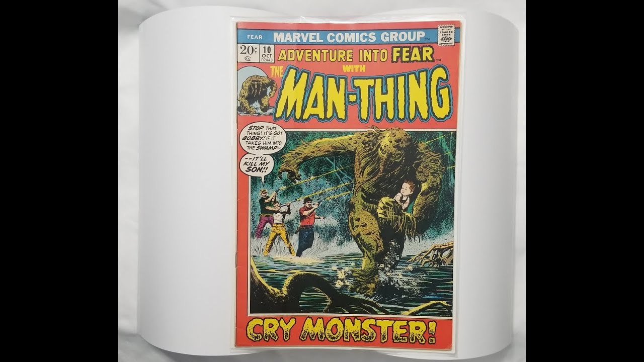 1972 MARVEL Adventure into FEAR 10 MAN-THING 1st appearance of Bronze ...