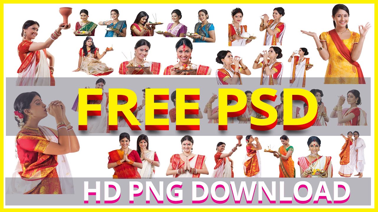 Durga Puja Arati Model PNG | Puja Item PNG Photoshop | Sankha Dhoni ...