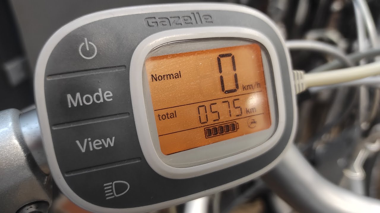 Obsługa wyświetlacza roweru elektrycznego GAZELLE ORANGE INNERGY PLUS ...