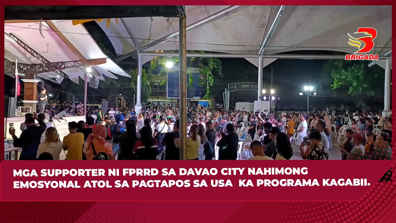 Mga supporter ni FPRRD sa Davao City nahimong emosyonal atol sa ...