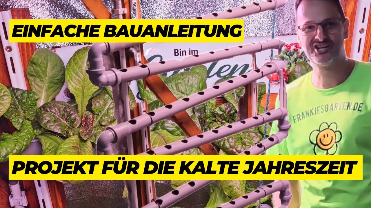 80 Stationen NFT-System selber bauen | DIY-Anleitung | Im Winter zur ...