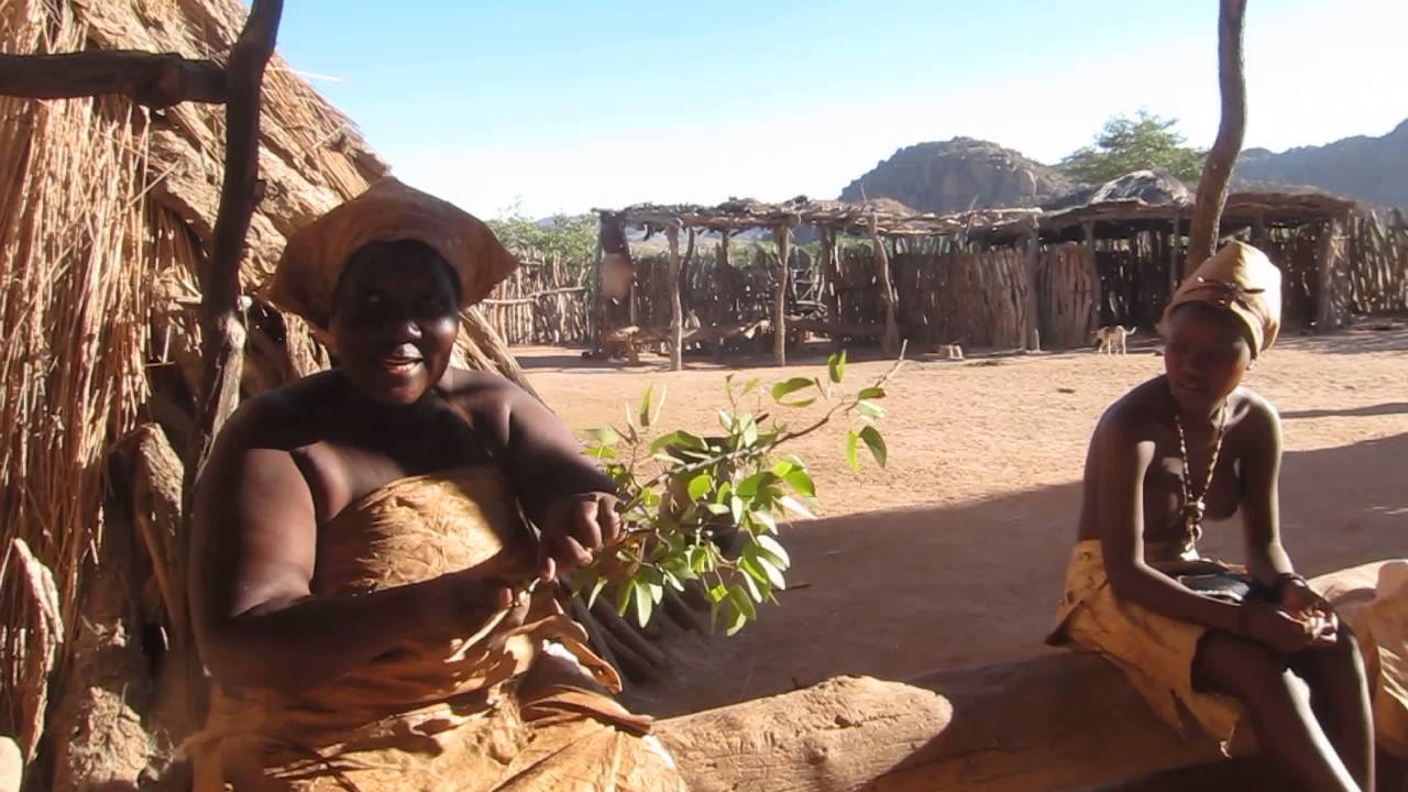 Namibia - damar tribe, herbs speach - YouTube
