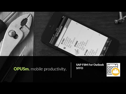 SAP FSM For Outlook - Architecture